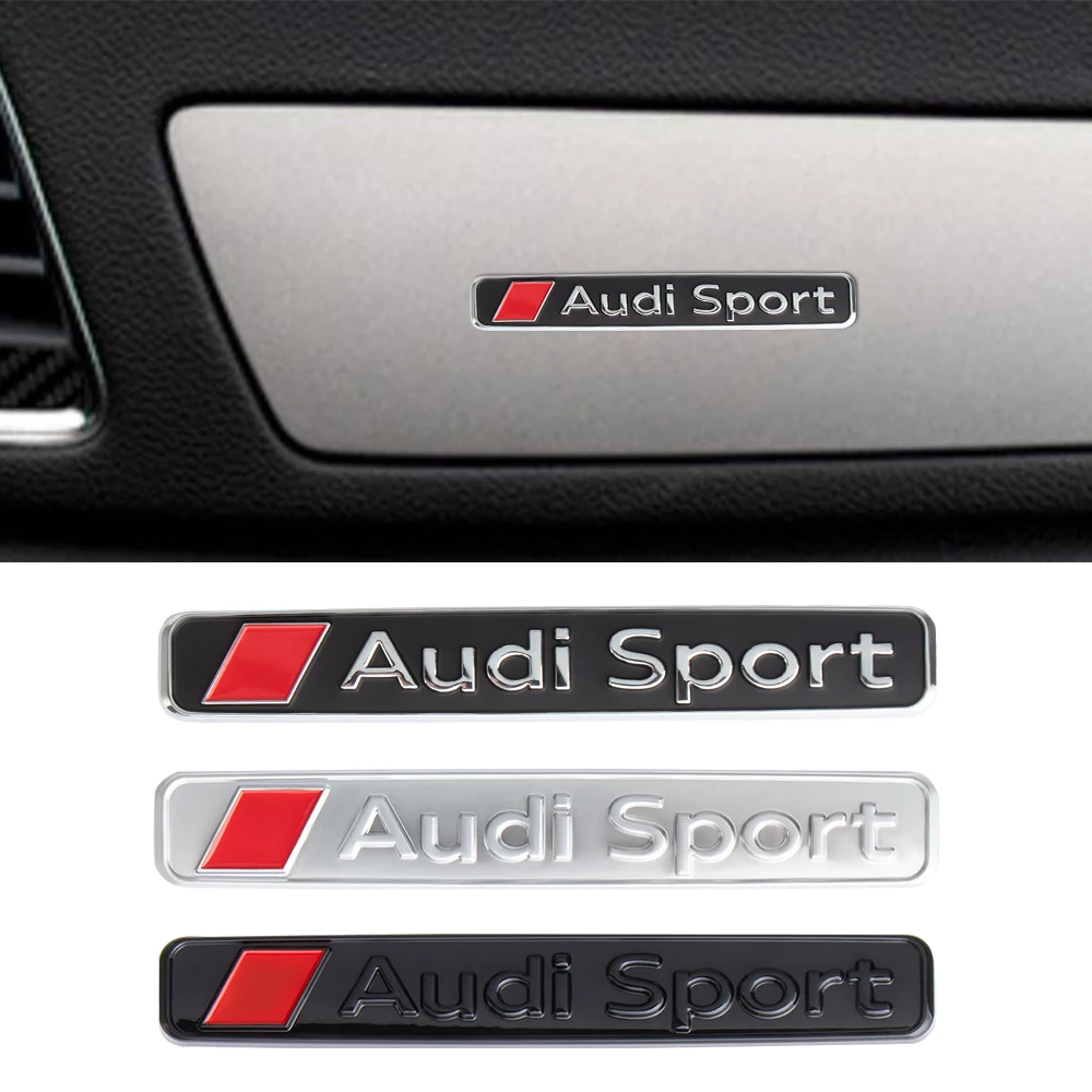 1pc-3D-ABS-Adhesive-Car-Trunk-Number-Letters-Decals-For-Audi-Sport-Logo ...