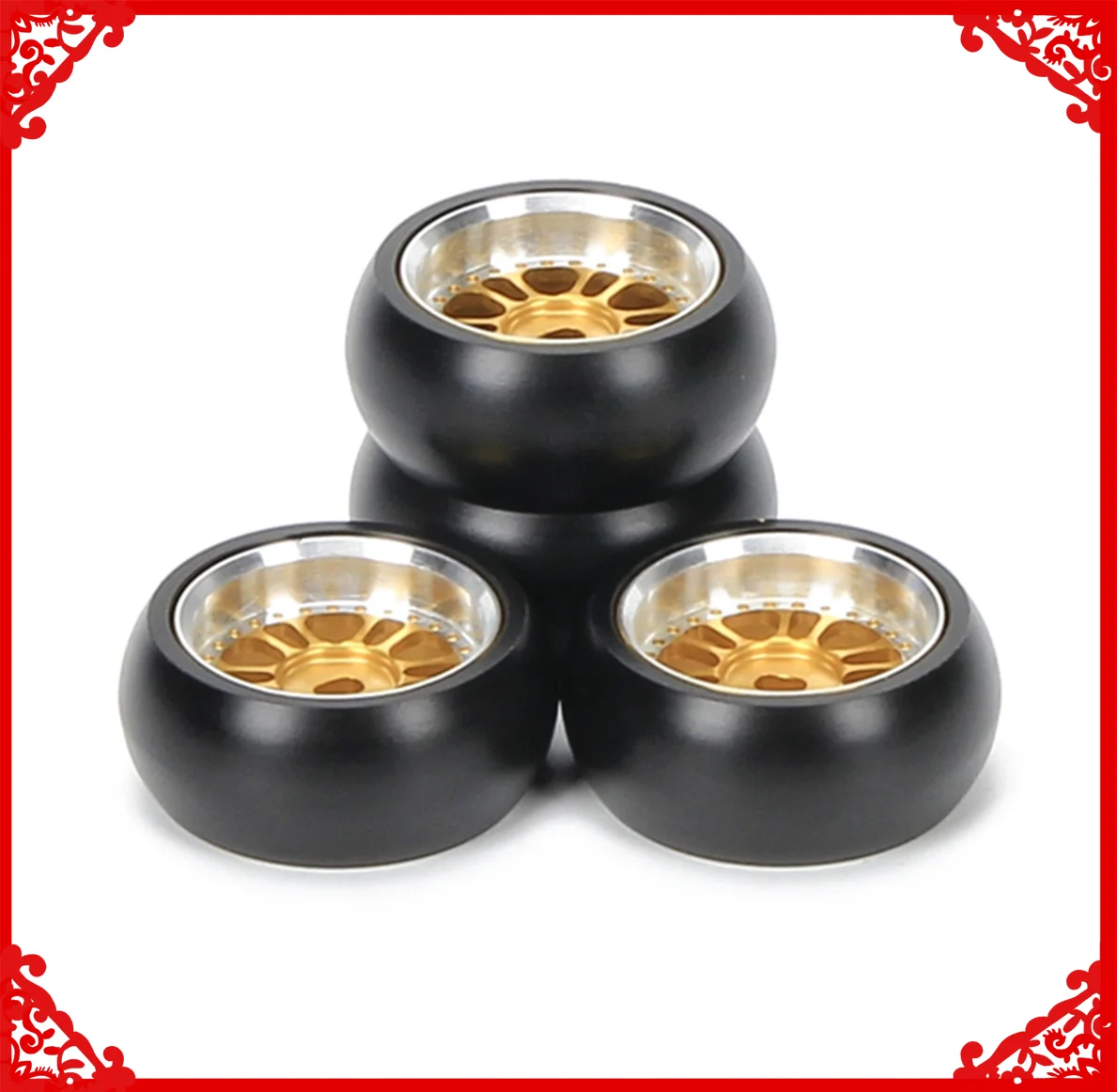 4pcs/set alloy rim wheel classic drift tire Upgrades for rc 1/28 Wltoys ...