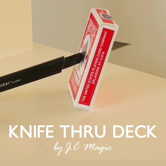 Knife-Thru-Deck-by-J-C-Magic-Close-up-Magic-Tricks-Illusions-Magician ...