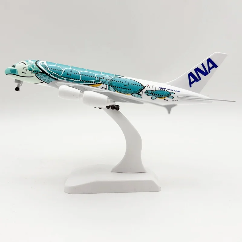 20cm Alloy Metal Japan ANA Airbus A380 Cartoon Sea Turtle Airlines ...