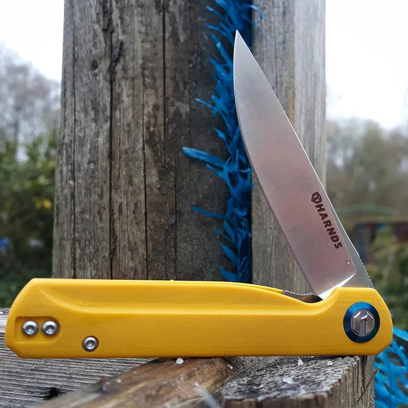 HARNDS-Wind-Pocket-Knife-Flipper-Sandvik-Steel-Blade-G10-Handle-Folding ...