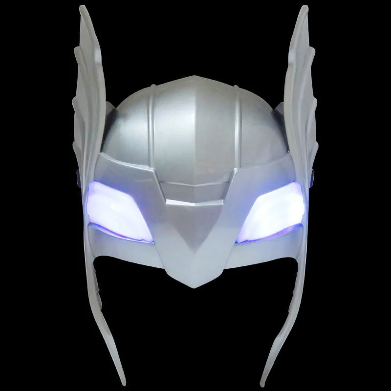 Cosplay-Marvel-Avengers-Thor-Helmet-LED-Light-Thor-Mask-Superhero ...