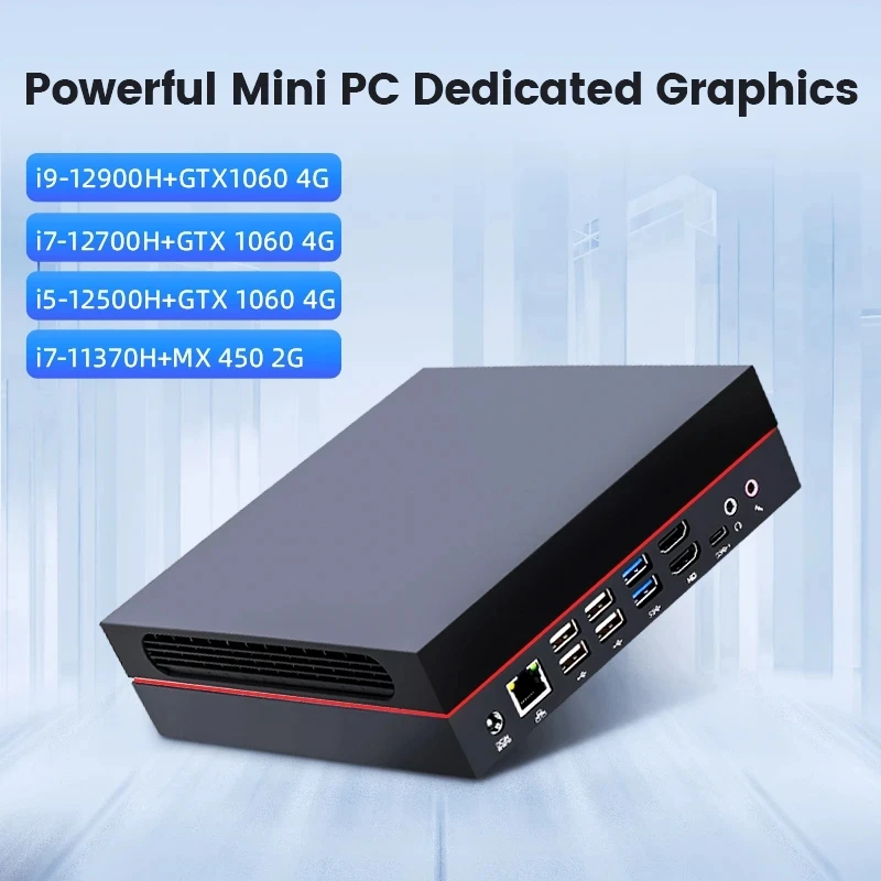 Topton-Mini PC f11,Intel i9 12900h,i7 12700h,1060時間,nvidia gtx,4g,マイクロゲーム,Nuc,8k,htpc,Windows 11 ...