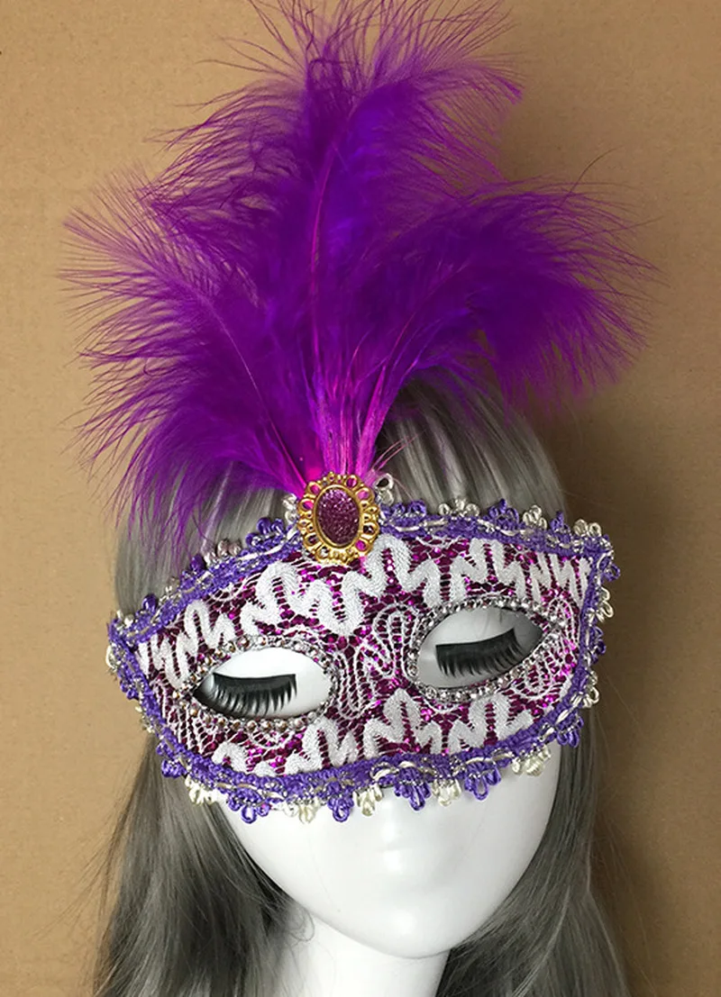 Dark Purple Masquerade Masks