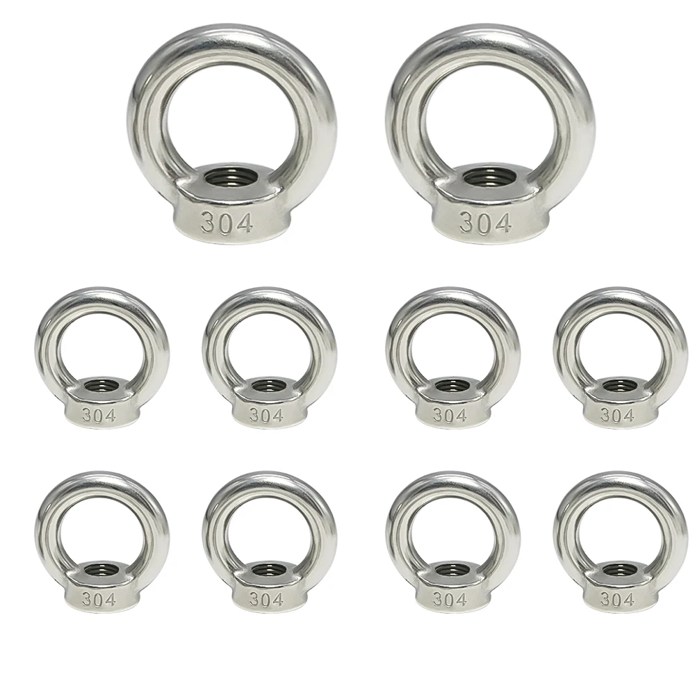 304 stainless steel lifting ring nut M6/M8/M10/M12/M14/M16/M20 ring nut ...