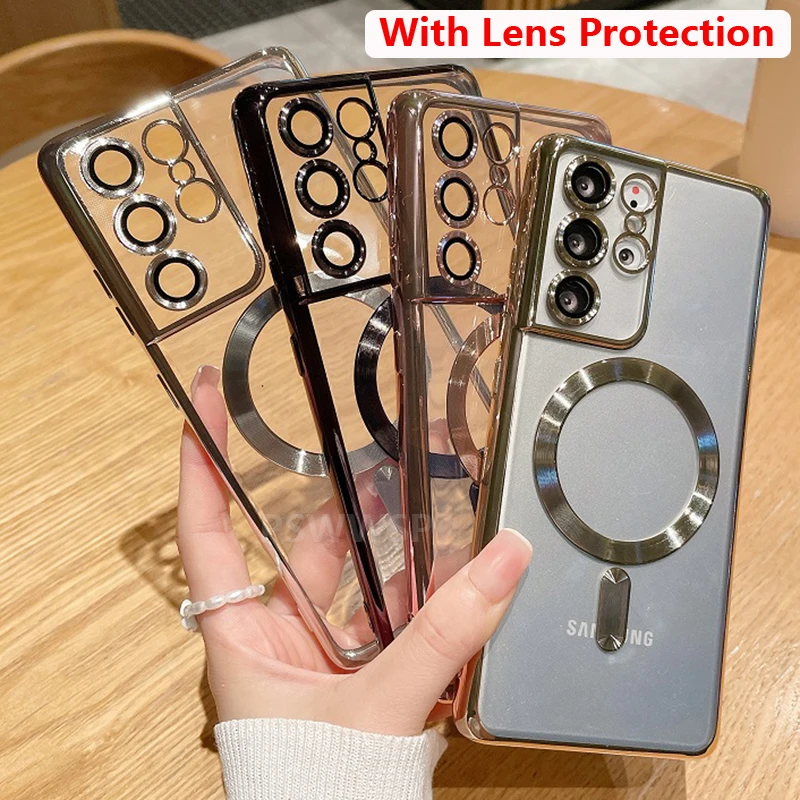 Luxury-Transparent-Plating-Silicone-Clear-Cover-Cases-for-Samsung ...