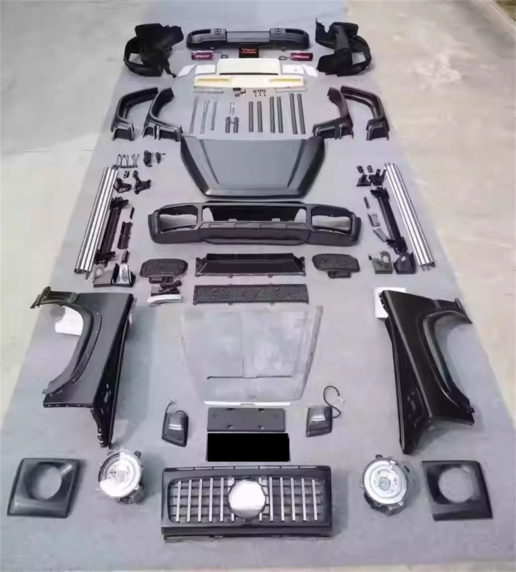 Car-Front-Rear-bumper-surround-Engine-hood-cover-grille-Wheel-eyebrow ...