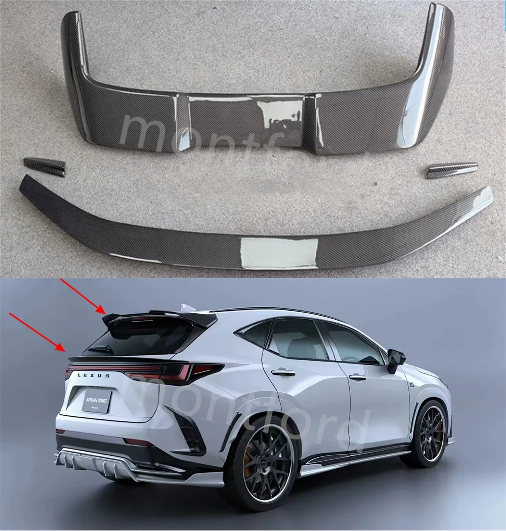 Carbon-fiber-CAR-REAR-WING-TRUNK-LIP-SPOILER-FOR-LEXUS-NX-NX200-NX200t ...