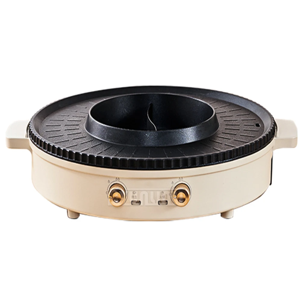 Electric Barbecue Hot Pot Machine Multifunction Smokeless Churrasqueira ...