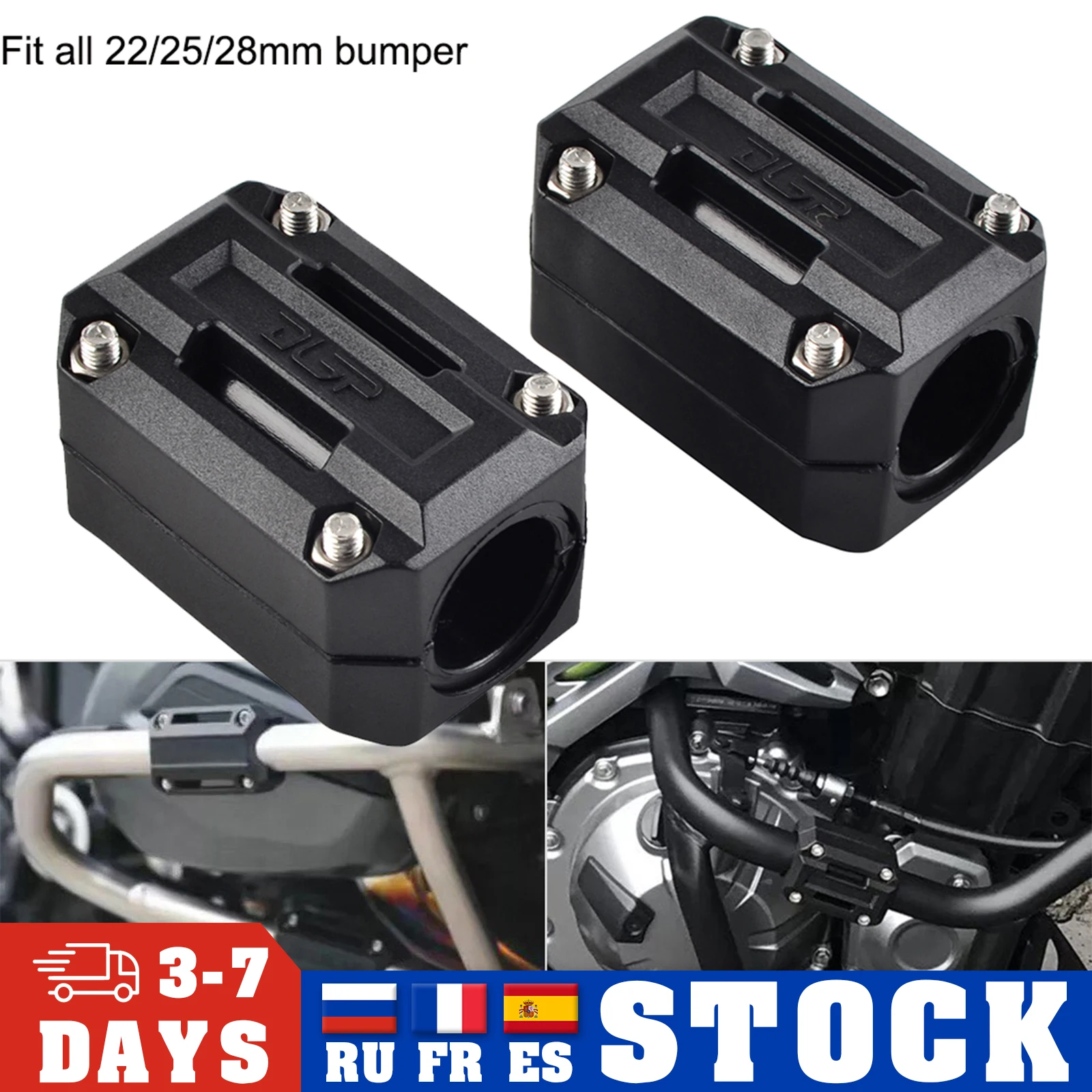 22 25 28mm Crash Bar Bumper Engine Guard Protection For Kawasaki Z1000 ...