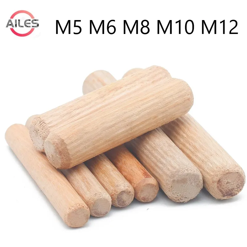 M5-M6-M8-M10-M12-Wooden-Needle-Bolt-Round-Raft-Cork-Twill-Wood-Pin ...