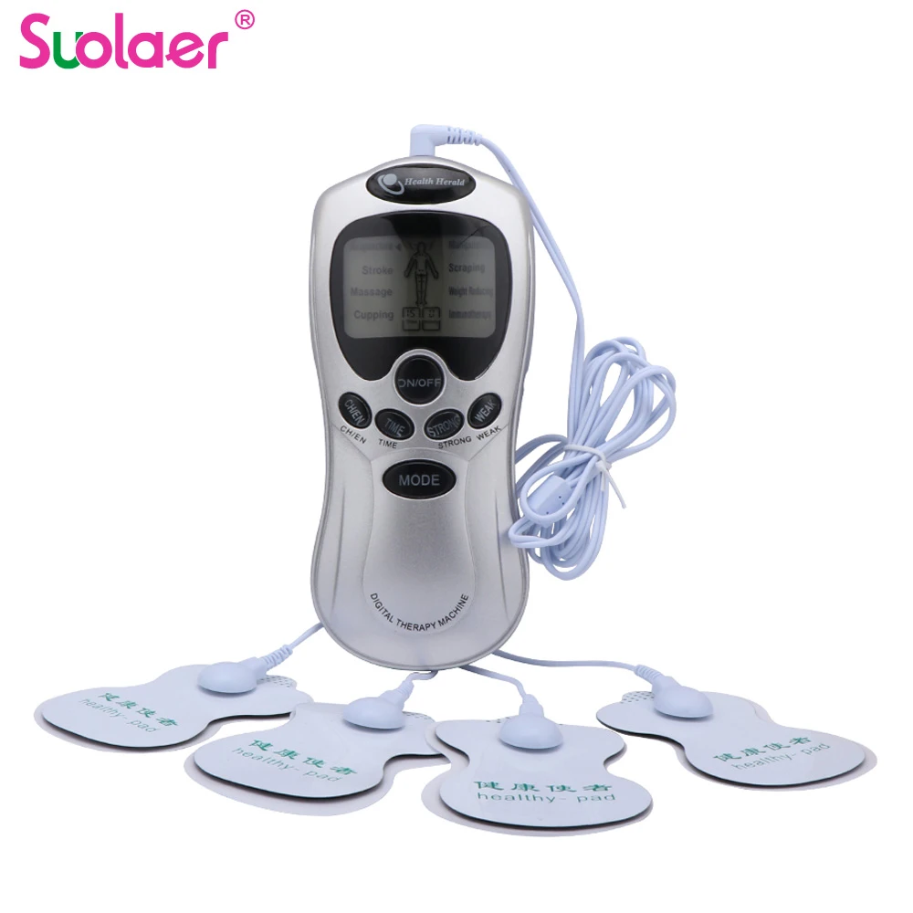 Health Care Digital Therapy Machine Lcd Screen Full Body 4 Pads Slim ...