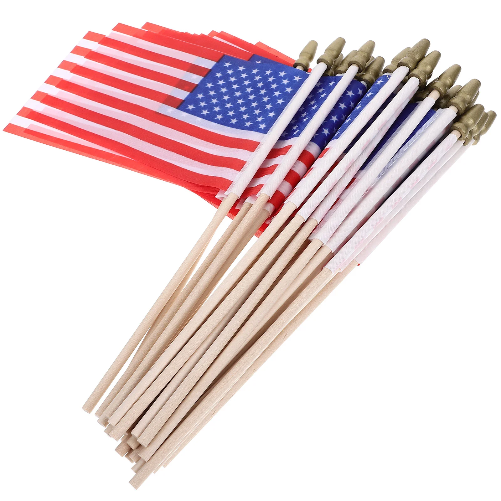 40pcs-Handheld-American-Flags-Small-American-Flags-Reusable-Polyester ...