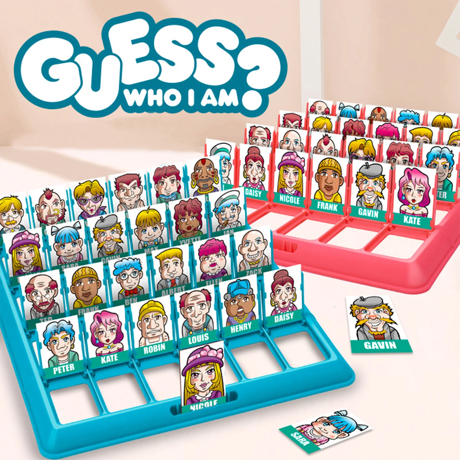 Family Guessing Board Game Who Am I Classic Toys Memory Training Parent ...