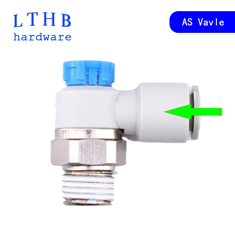 10-PCS-SMC-Type-Pneumatic-Throttle-Valve-Air-Limit-Out-Speed-Controller ...