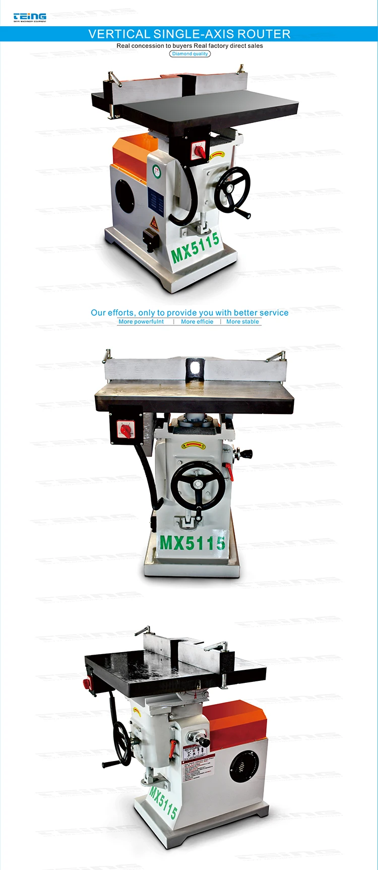 Buy Woodworking Machine Vertical Single-Axis Router Table Engraver ...