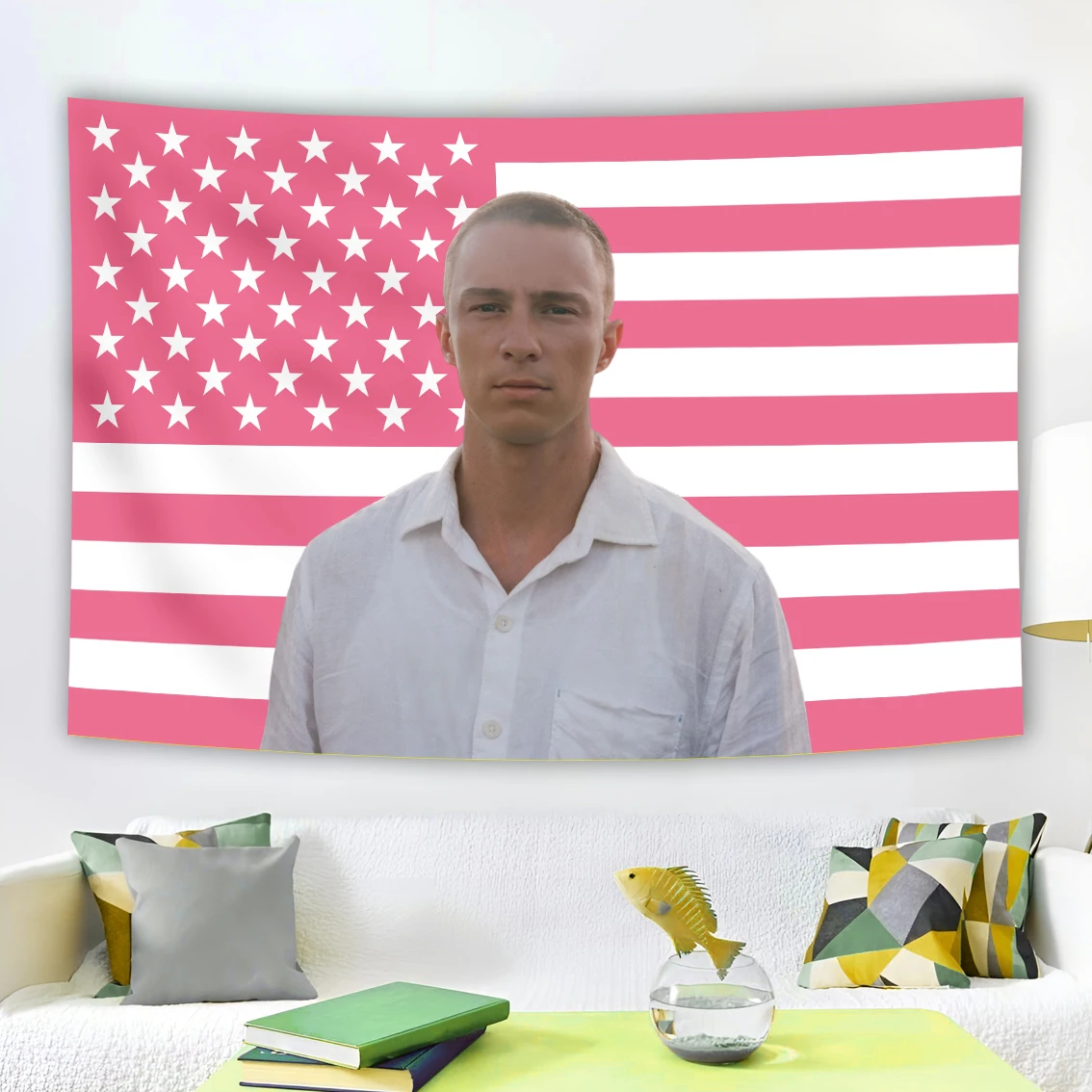 Drew Starkey American Flag Wall Hanging Starkey Flag Polyester Printing ...