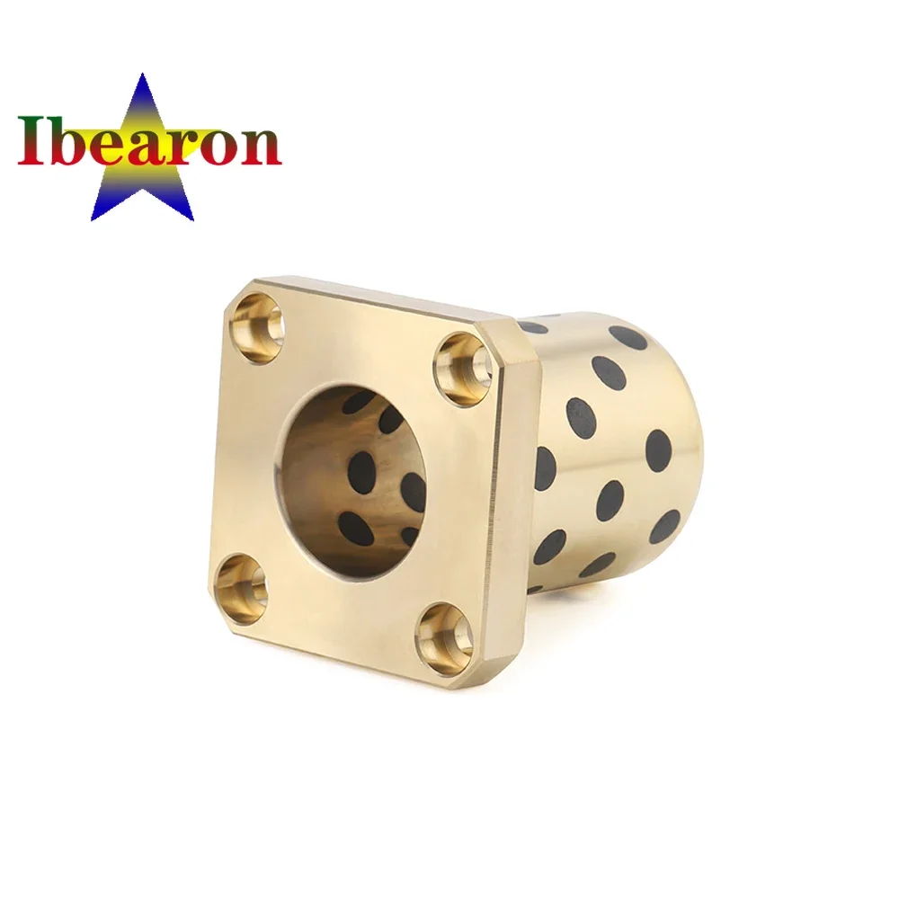 1PCS-LMK6-LMK8-LMK10-LMK12-Square-Flanged-Linear-Bearing-Graphite ...