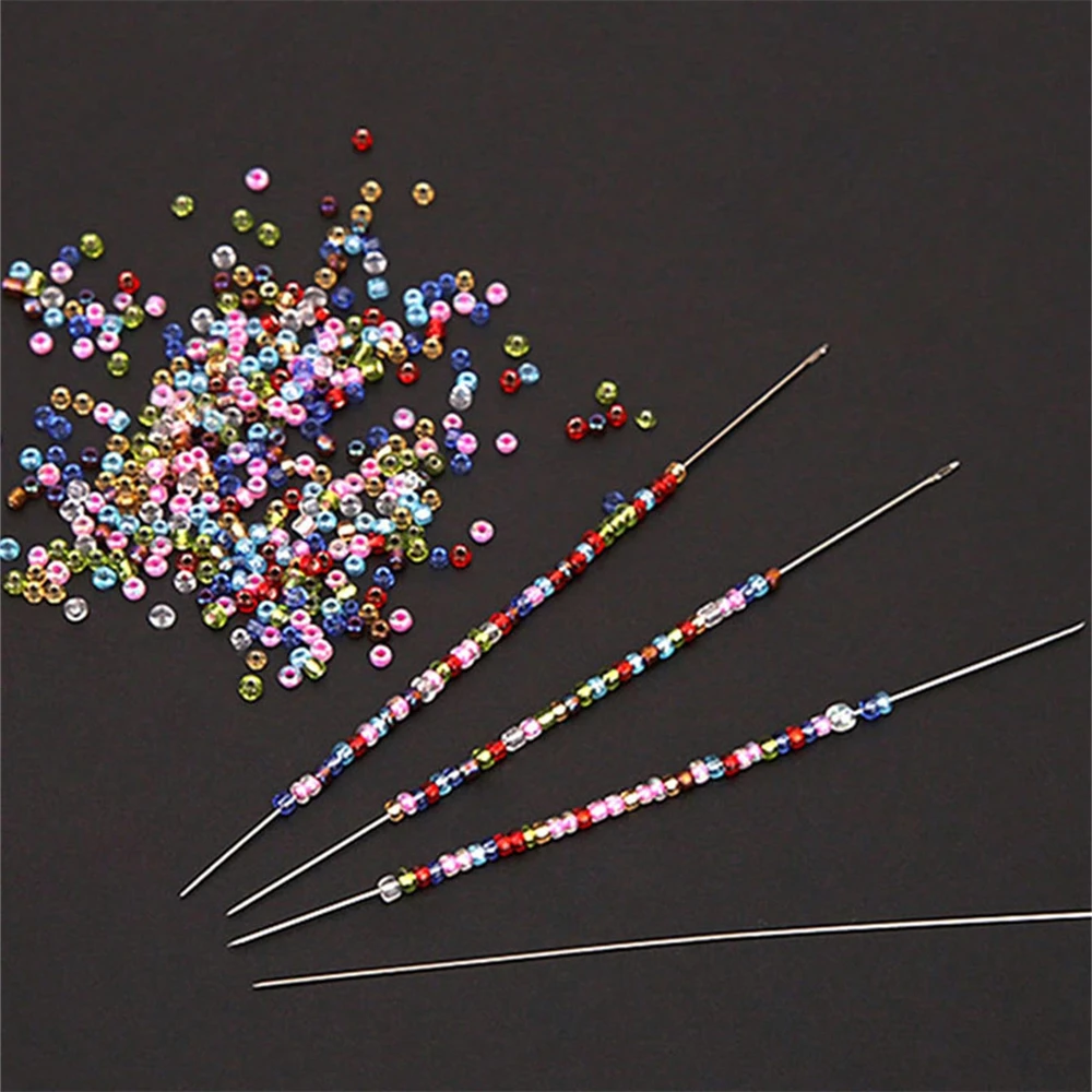 10pcs Metal Beading Needles For Beads Threading String Tambour/Jewelry ...