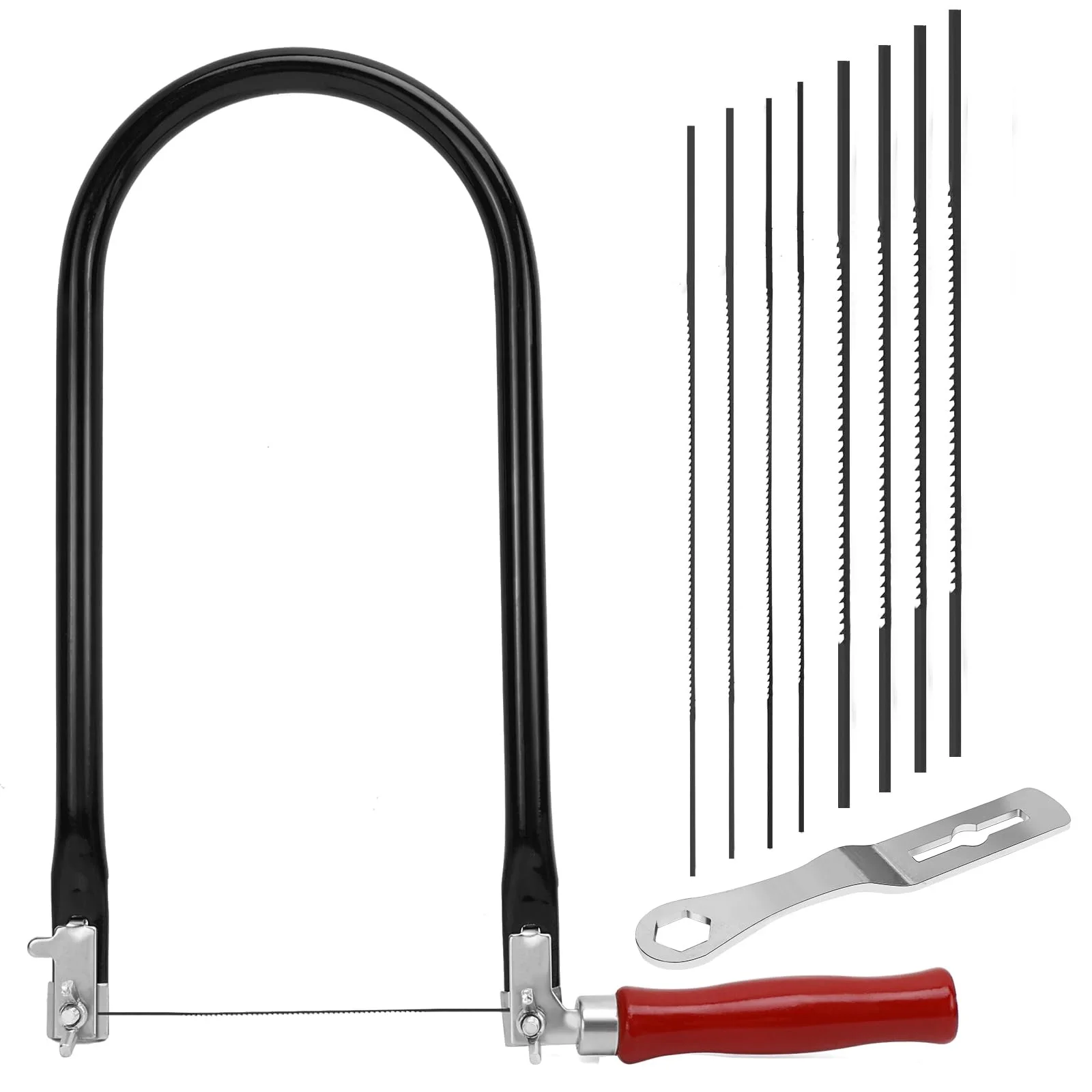 260mm U Shaped Hand Saw with 8 Replaceable Blades Wood Handle for ...