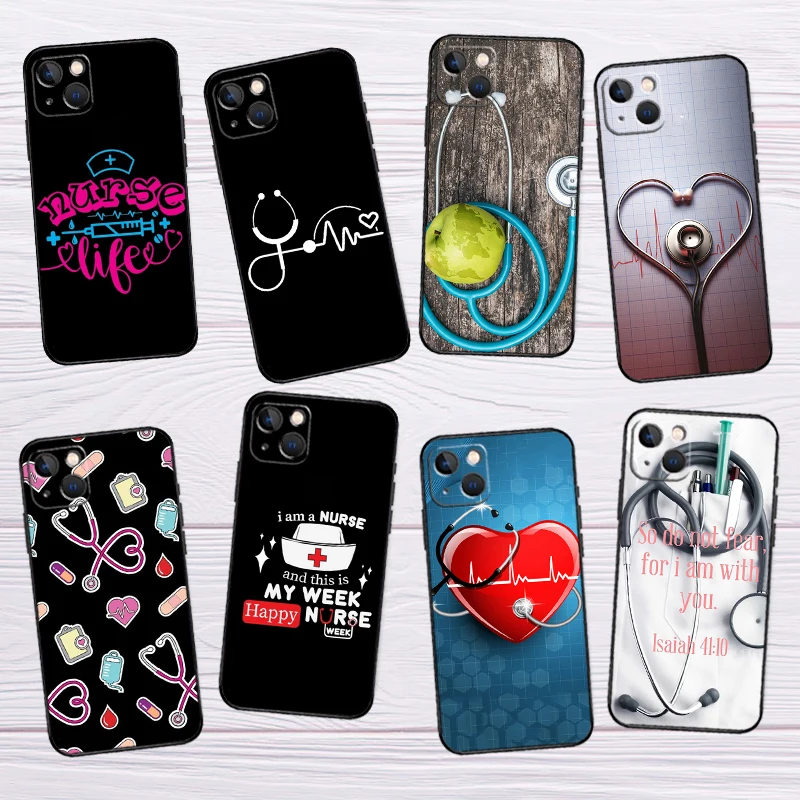 Nurse-Medical-Medicine-stethoscope-Phone-Case-For-iPhone-12-15-14-11 ...