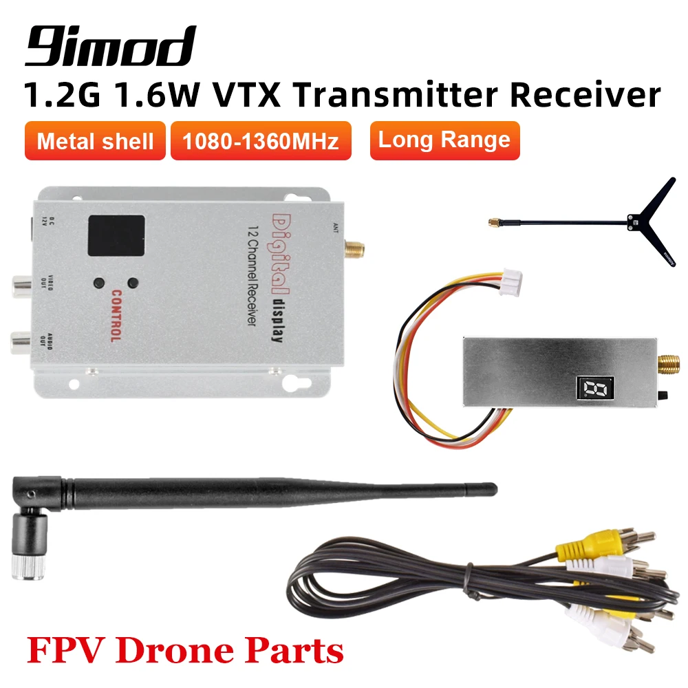 FPV-1-2G-1-6W-VTX-Transmitter-12CH-VRX-Receiver-1080-1360MHz-0-1mW-25mW ...
