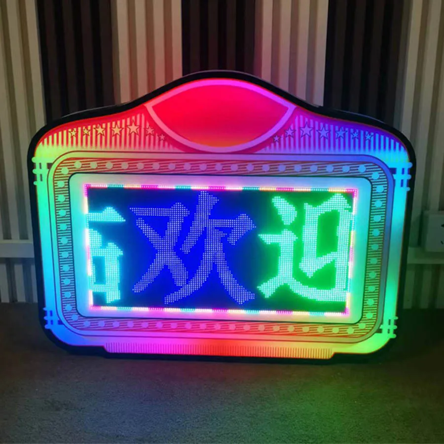 Customized Logo Led Marquee Sign Programming Screen Billboard ...
