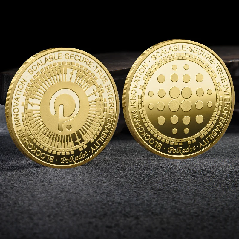 Polkadot-Crypto-Coin-DOT-Coin-Gold-Silver-Plated-Physical-Metal-DOT ...