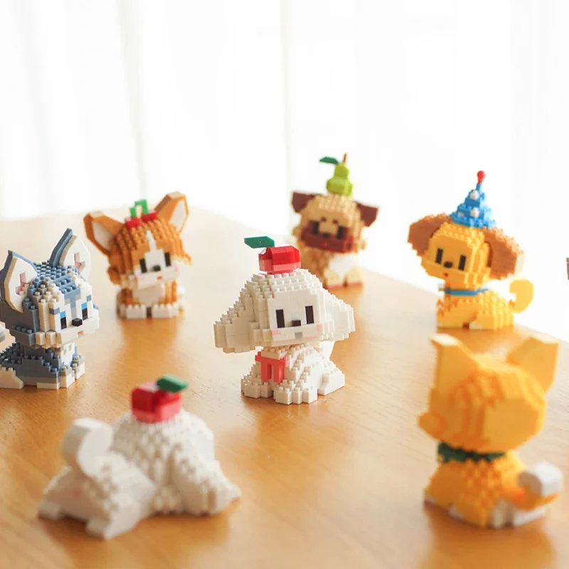 Dog-Micro-Building-Blocks-Kawaii-3D-Model-Pug-Teddy-Schnauzer-Husky ...