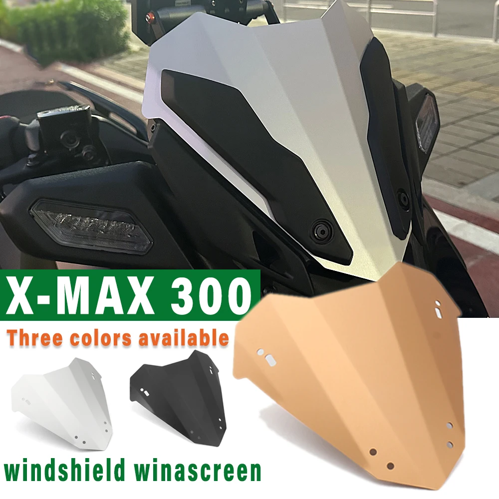 For-YAMAHA-XMAX300-Motorcycle-Accessories-Front-Windshield-Windscreen ...
