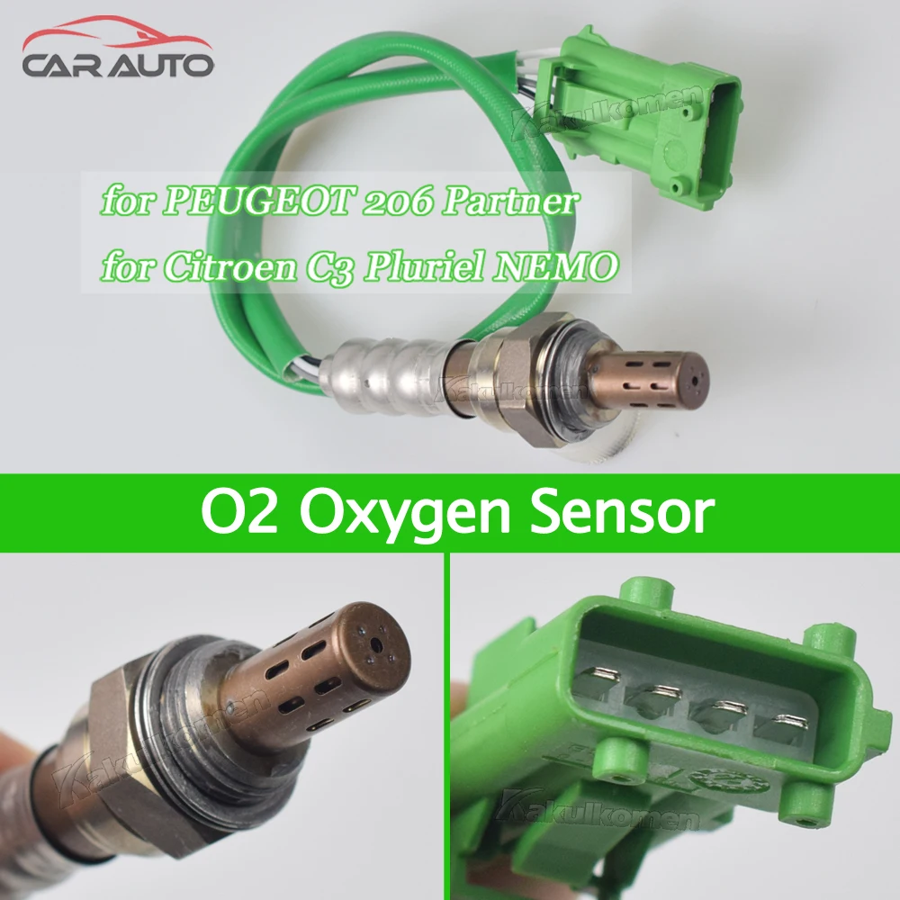 1618R0 Upper Lambda probe O2 Oxygen Sensor for PEUGEOT 206 Partner Citroen C3 Pluriel NEMO 1.1 1 ...