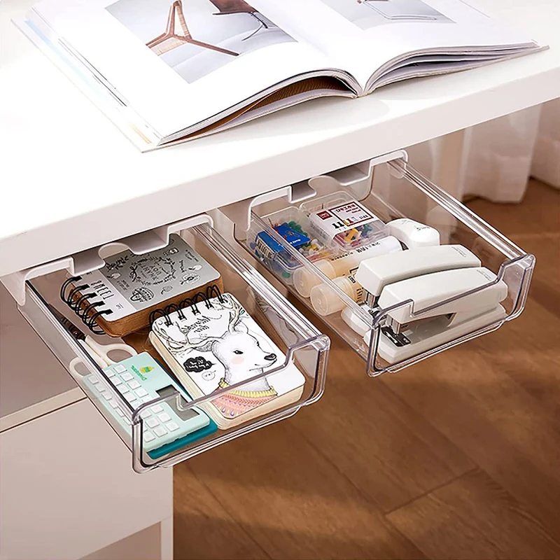 Under-Desk-Drawer-Storage-Box-Office-Desk-Organizer-Under-Table ...