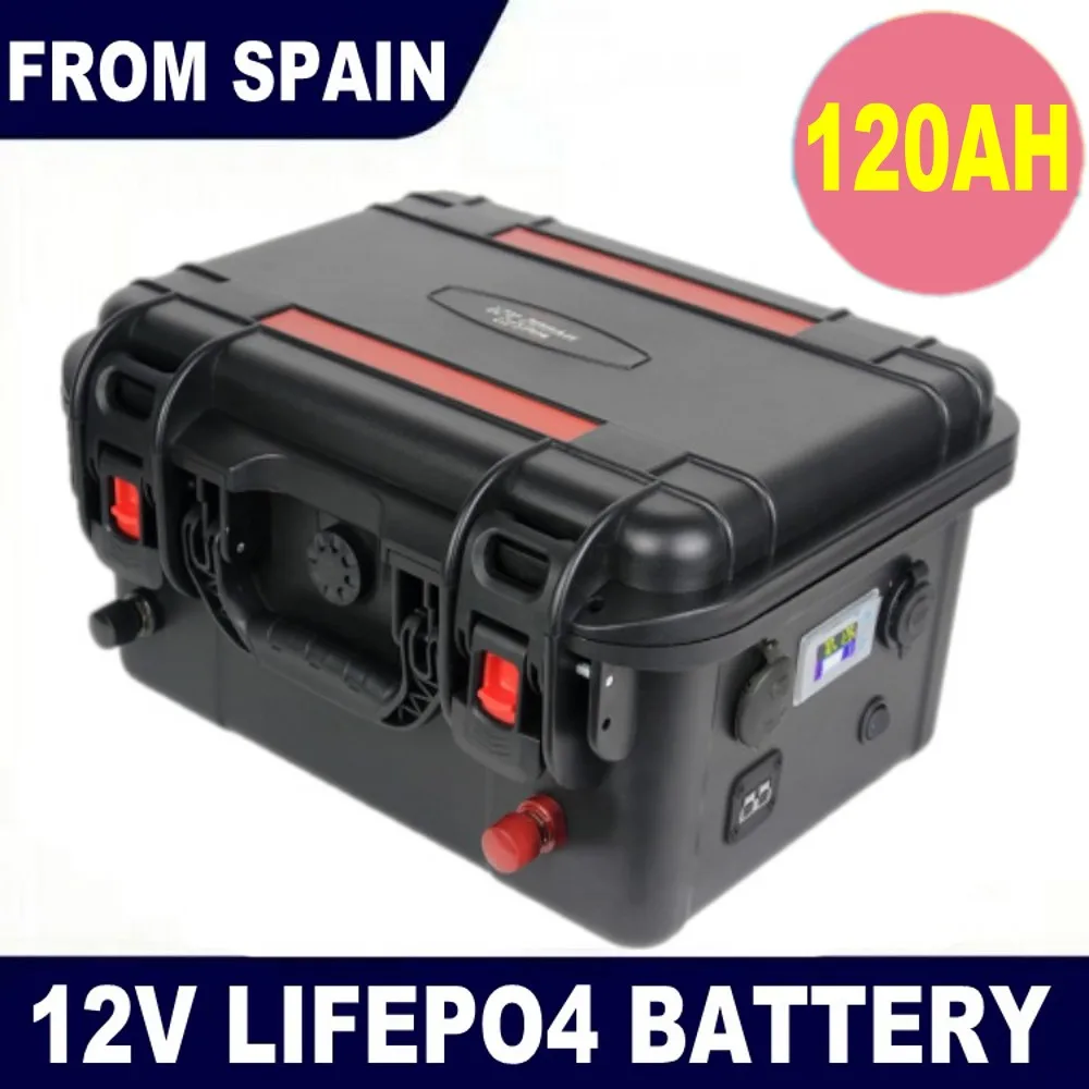 12V 120ah LiFePO4 100ah batterie au lithium rechargeable 200ah avec BMS pour moteur de camping ...