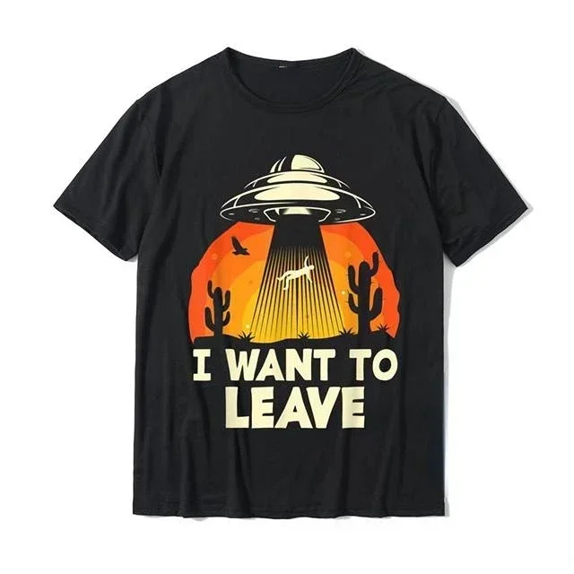 Funny UFO Alien Tshirts Women Heel Home Men T-shirt Fashion Graphic ...