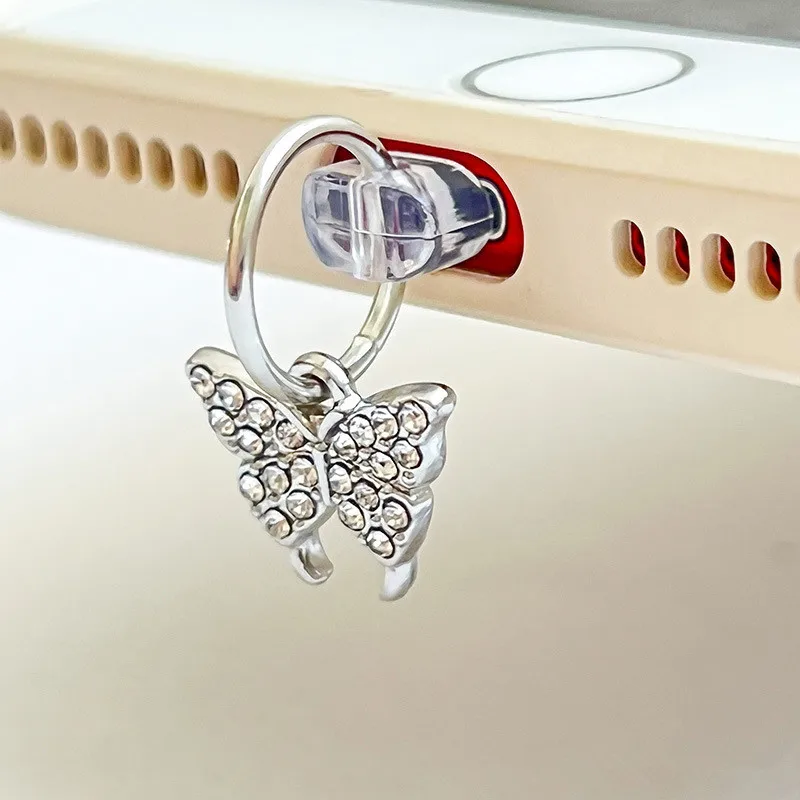 Metal-Butterfly-Dust-Plug-Charm-Charge-Port-Anti-Dust-Plug-Usb-Type-C ...