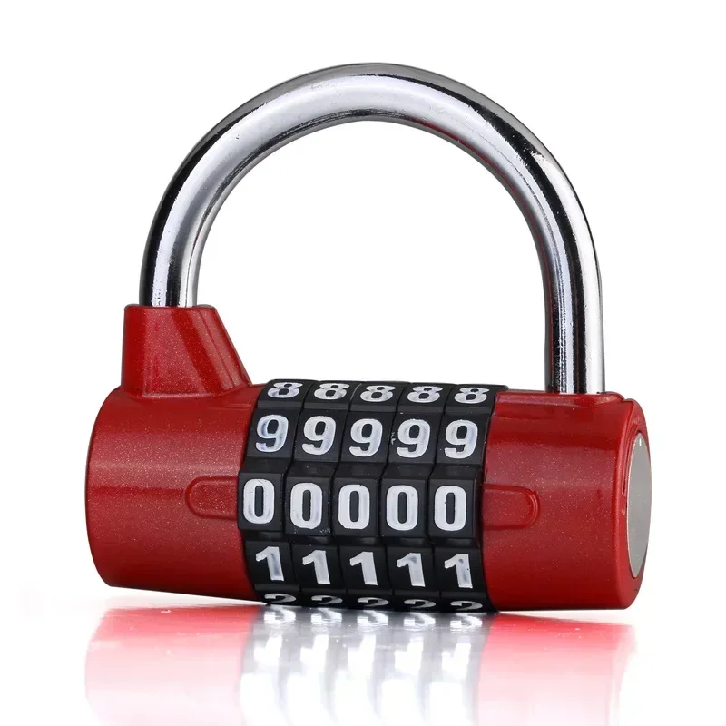 5-Dial-Digit-Number-Combination-Travel-Password-Lock-Combination ...