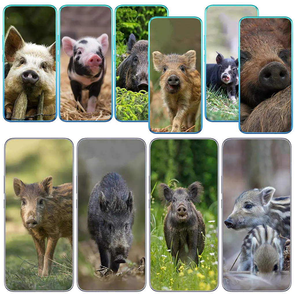 Pig-Wild-Boar-Cover-Phone-Case-for-Motorola-Moto-One-Action-Hyper-Macro ...