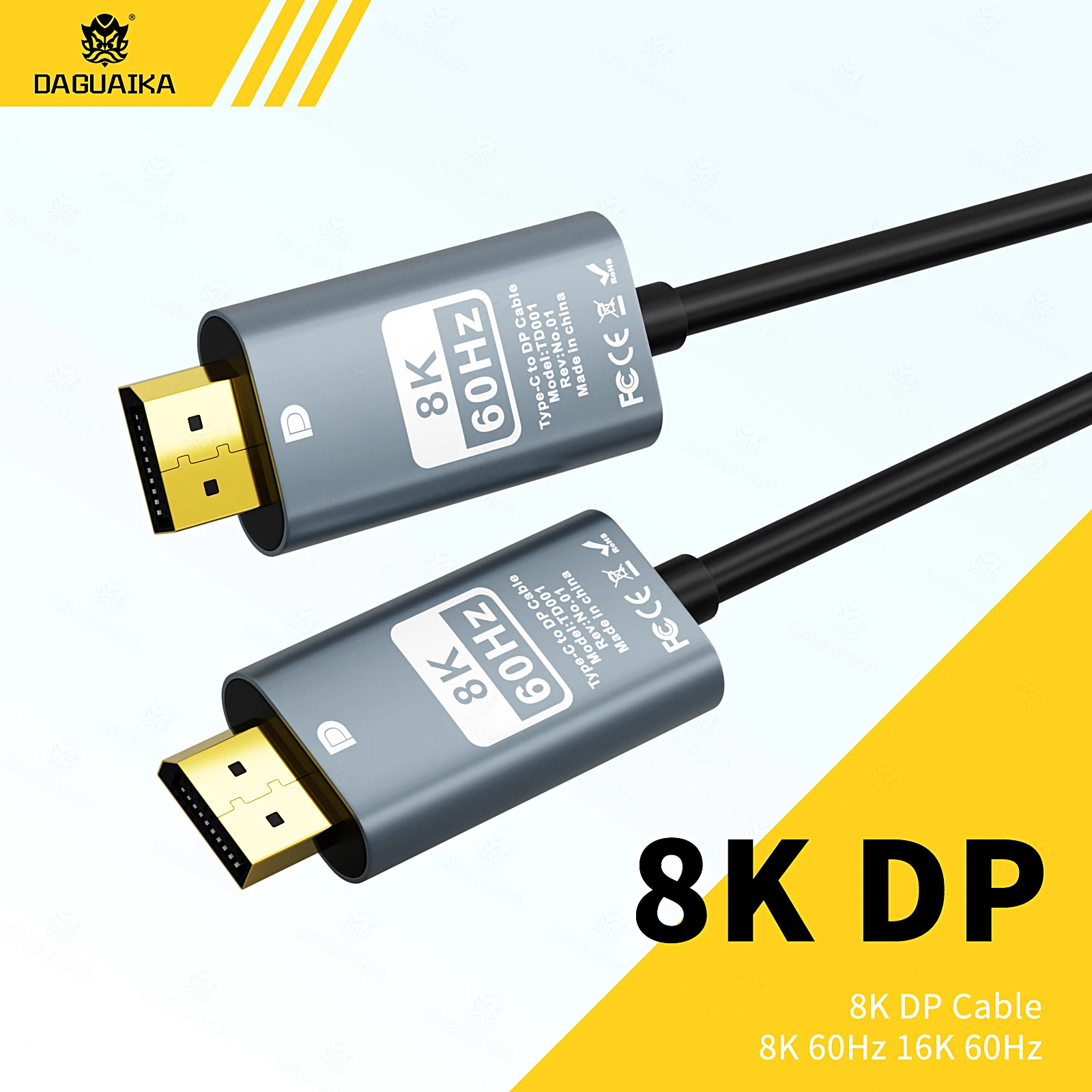 8K-DisplayPort-Cable-HBR3-Support-32-4Gbps-HDCP-2-2-HDR10-FreeSync-G ...