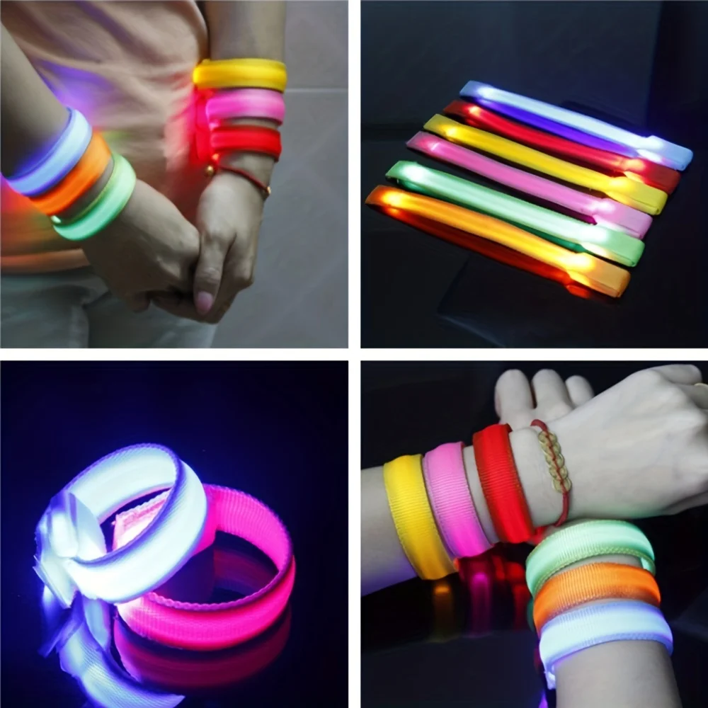 1pcs Luminous Wrist Band Fluorescent Bar Atmosphere Luminous Bracelet ...