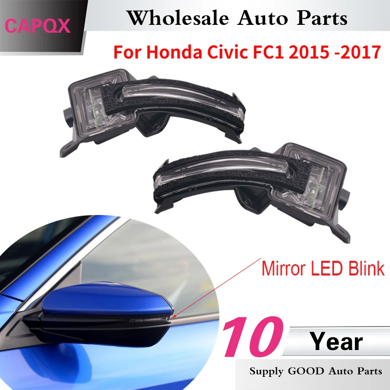 Capqx 2pcs Side Rearview Mirror Led Turn Signal Flasher Blink Light ...