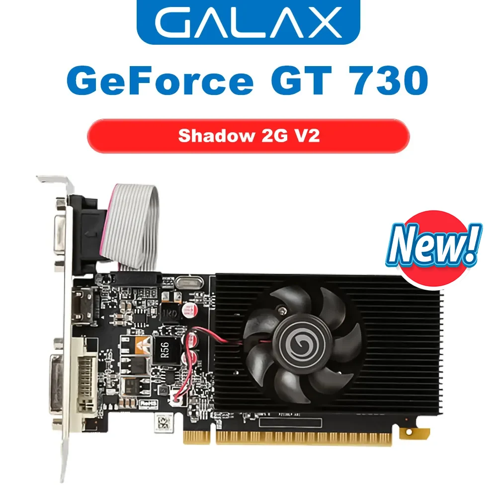 Galáxia Nova Geforce Gt730 Sombra 2g V2 Placa Gráfica Gt 730 Gddr3 ...