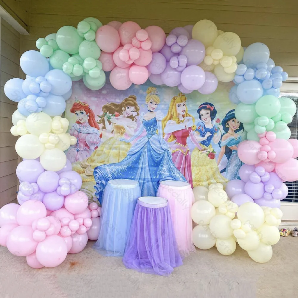 1Set-Disney-Princess-Theme-Party-Balloons-Garland-Arch-Kit-Macaron ...