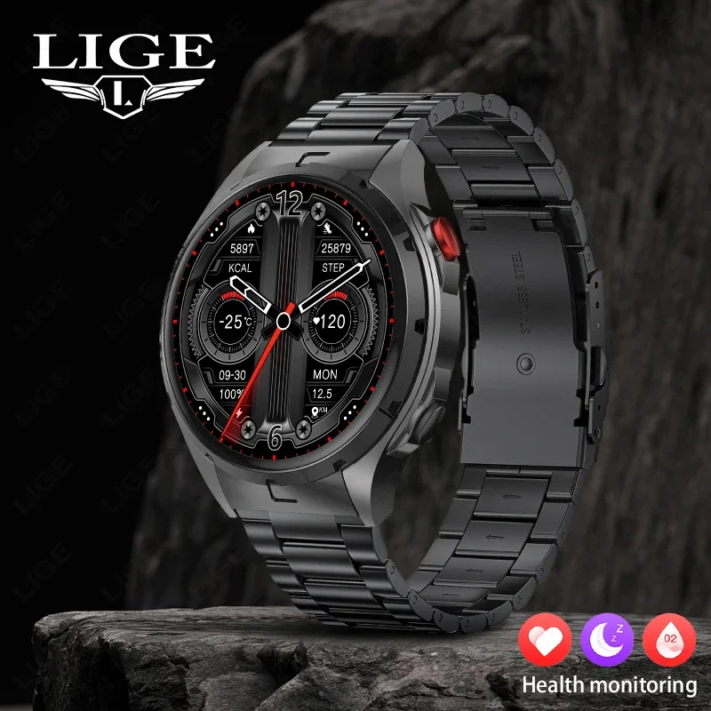 LIGE-reloj-inteligente-para-hombre-y-mujer-accesorio-de-pulsera-resistente-al-agua-con-Pantalla ...