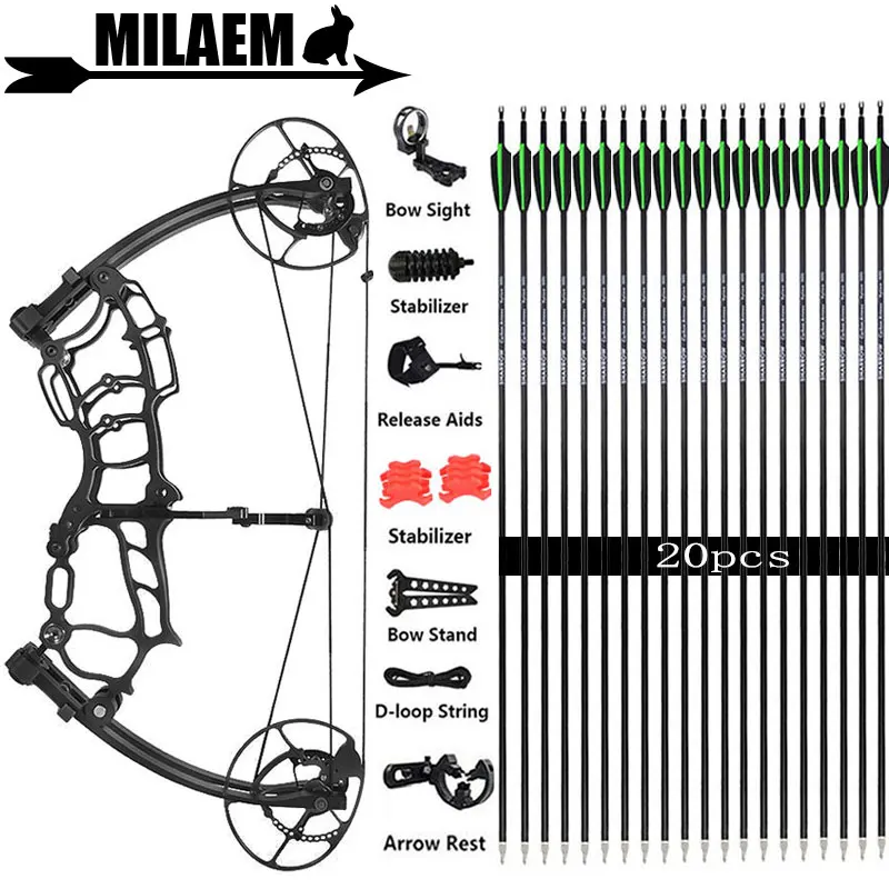Bogens-chie-en-Compound-bogen-Jagdbogen-40-70lbs-verstellbare-kurze ...
