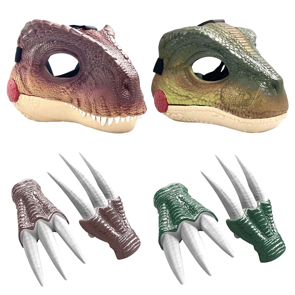 Moving-Jaw-Dino-Mask-with-Dinosaur-Scream-Lifelike-Dinosaur-Mask ...