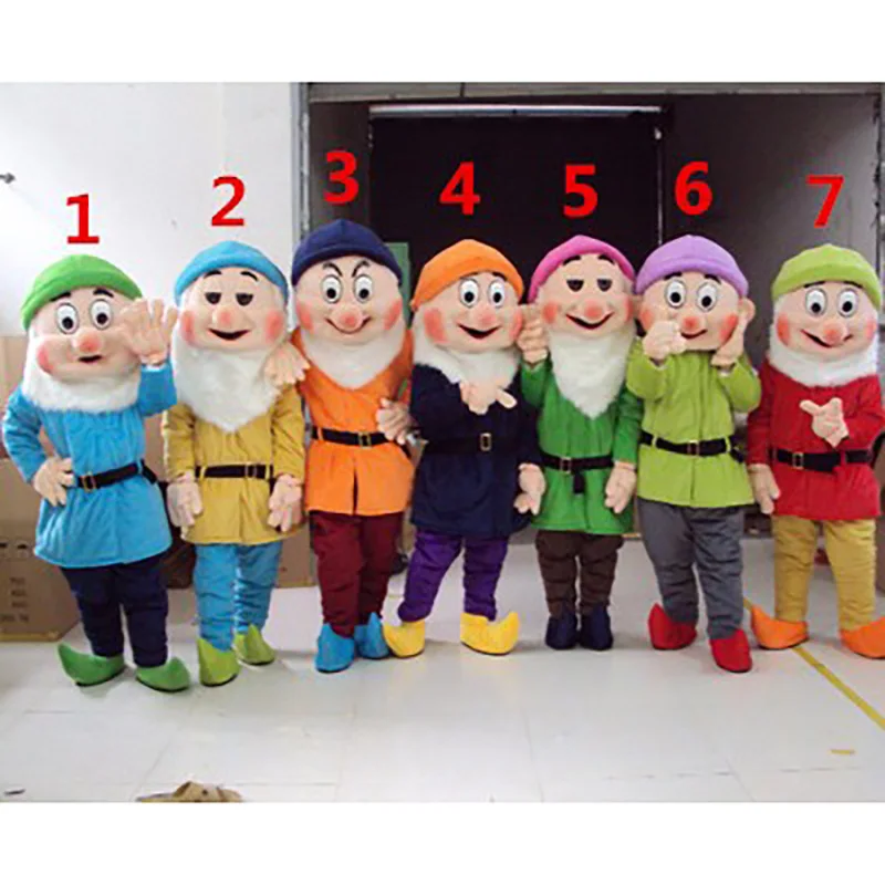 Disfraz-de-Mascota-de-Siete-Enanos-para-adultos-personajes-de-dibujos ...