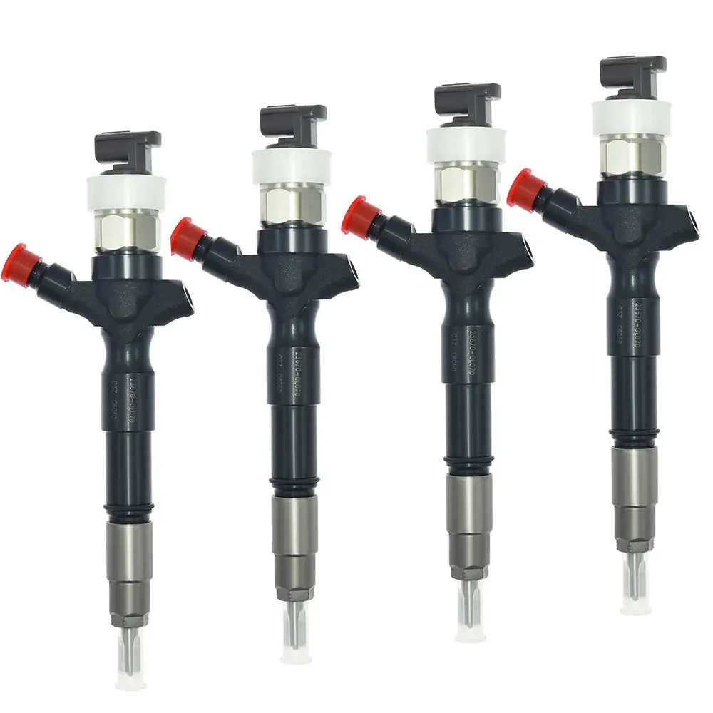 4PCS 2KD-FTV Fuel Injector 23670-0L010 23670-0L070 Diesel Injection For ...