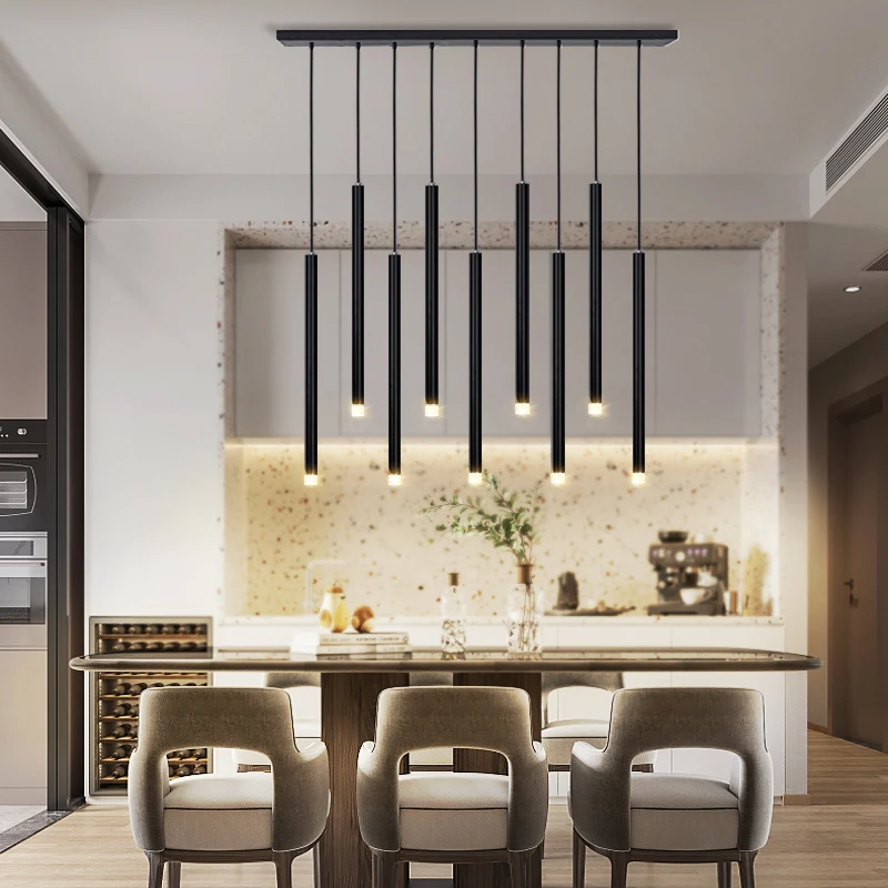 LED-Restaurant-Pendant-Lamp-Nordic-Long-Downlight-Kitchen-Dining-Room ...