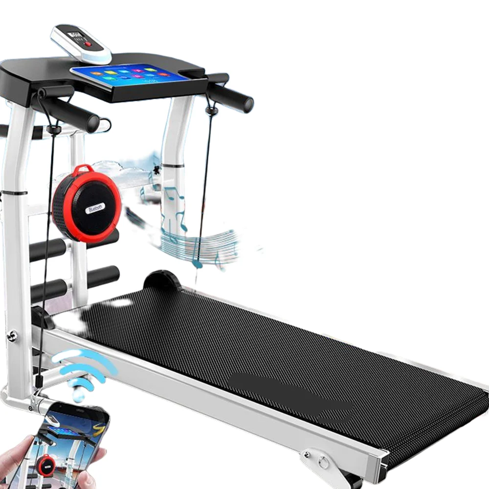 Family Style Treadmill Folding Electric Treadmill Gym Equipment Three ...