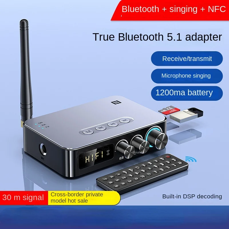 Nuevo-soporte-NFC-de-emparejamiento-r-pido-Adaptador-de-Audio-Bluetooth ...